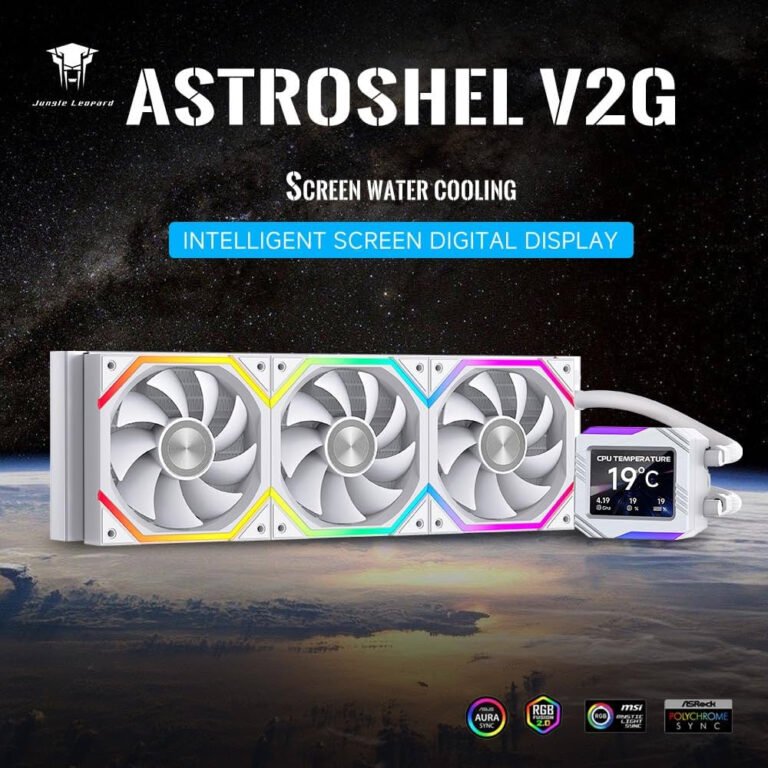 Jungle Leopard Astroshel LCD 240mm | 360mm V2G ARGB AIO Liquid Cooler ...