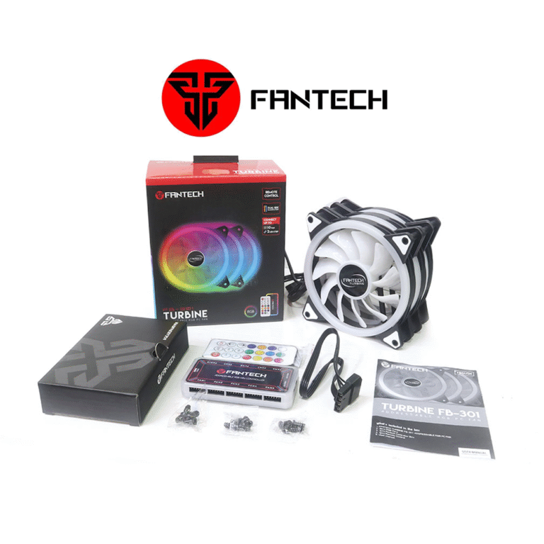 Fantech FB301 Turbine RGB 3 in 1 Fans with Remote and Hub Case Fans ...
