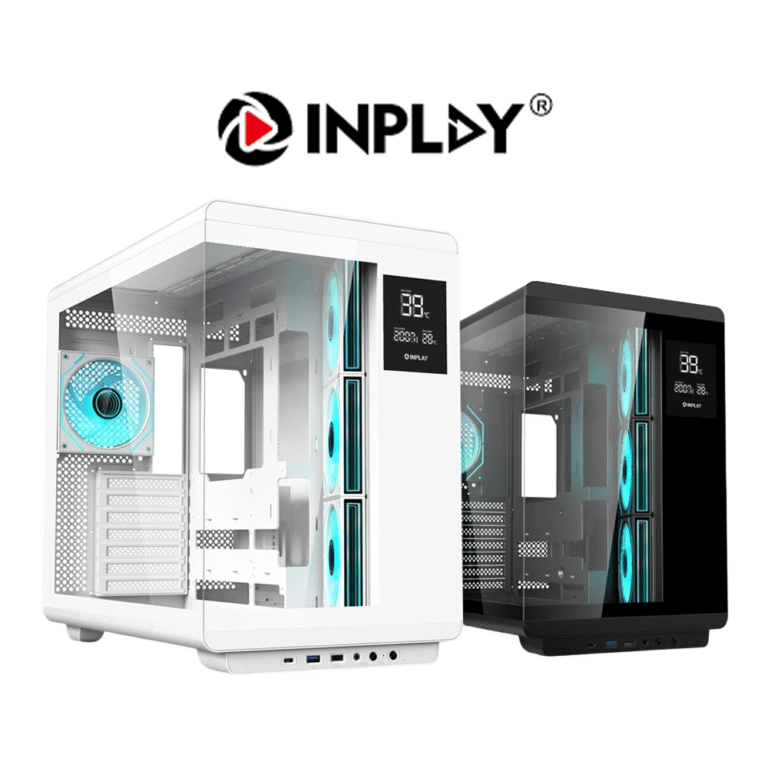 Inplay Seaview Palace Pro + LCD Digital Screen Built in 4 ARGB Fans ATX ...