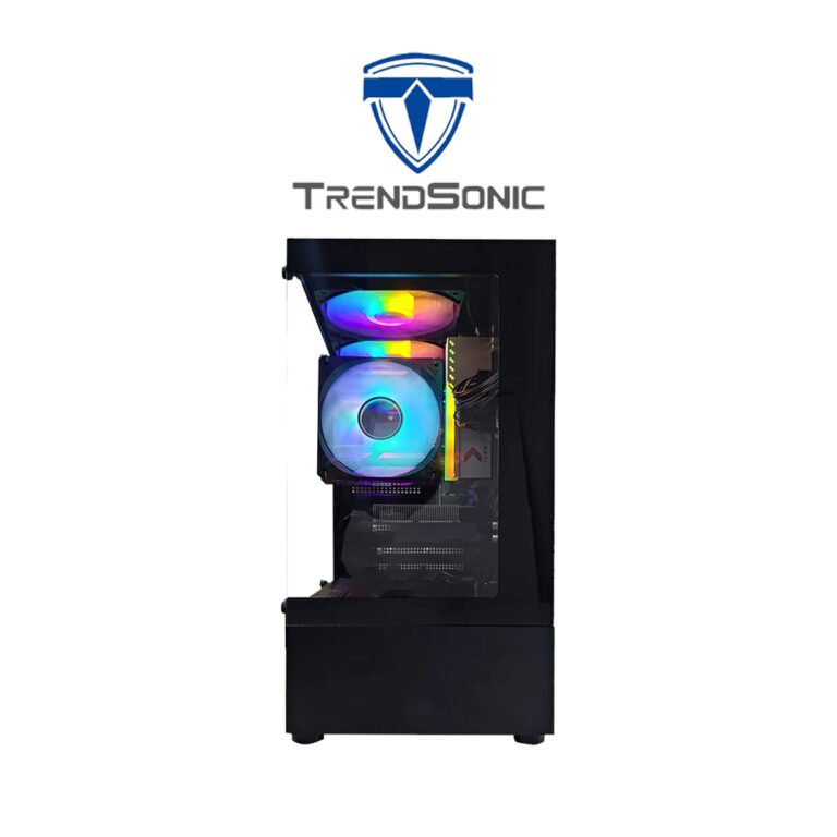 Trendsonic Juro TG Micro ATX w/ 3 RGB Fans PC Case MATX Black – Go-Tech ...
