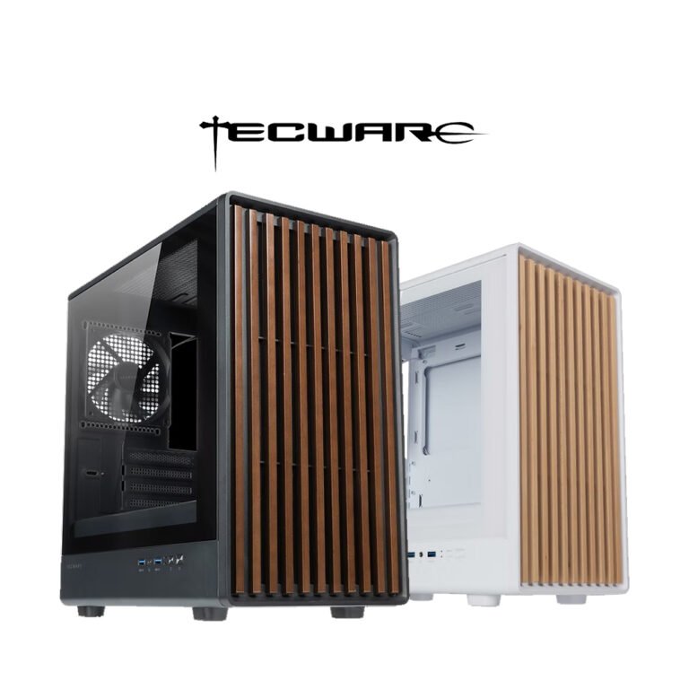 Tecware Timber M Airflow MATX Case Black | White PC Chassis – Go-Tech ...