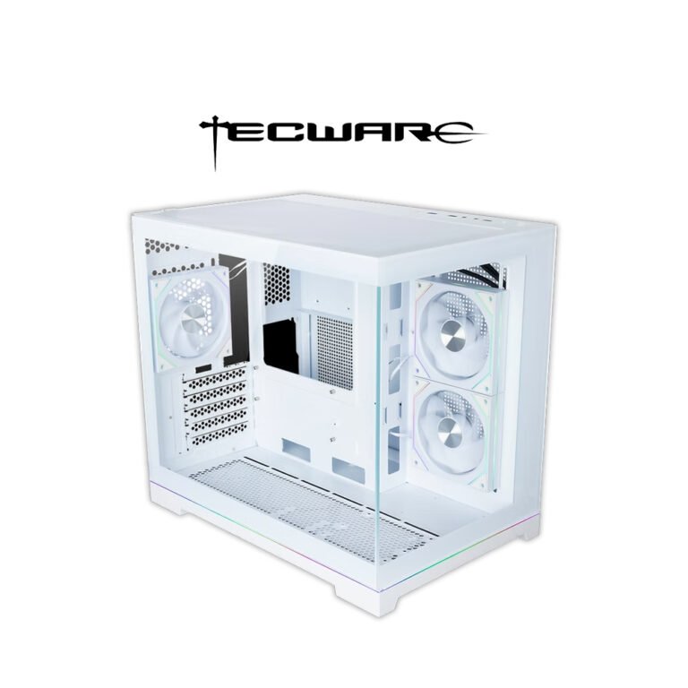 Tecware VXN Glow M Dual Chamber MATX PC Case Black | White Micro ATX ...